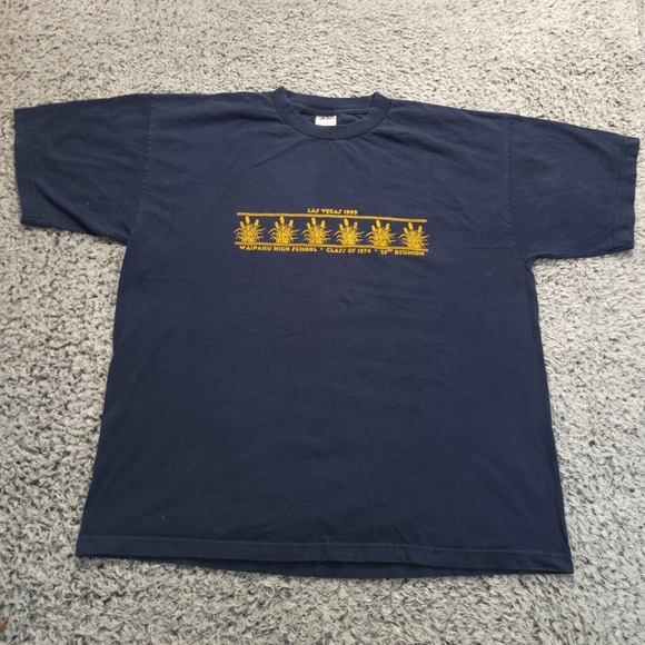 AAA | Shirts | Vintage Waipahu High School Shirt Adult Large Blue Class ...